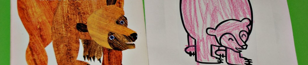 Making a Brown Bear Brown Bear mini-book | ofamily learning together