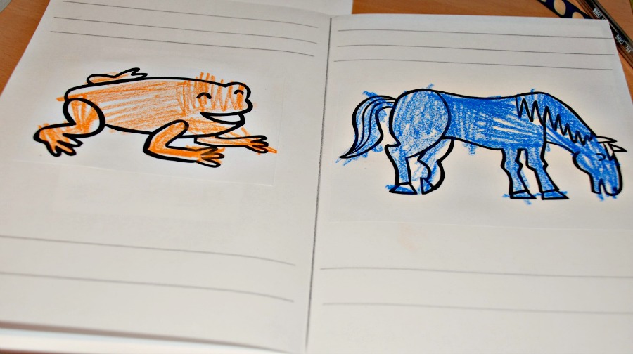 Making a Brown Bear Brown Bear mini-book | ofamily learning together
