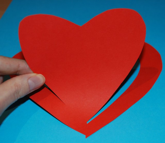 Cut-out Heart card | ofamily learning together