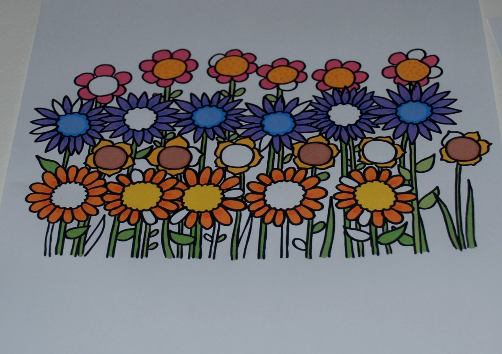 Partially coloured in pictures for kids | ofamily learning together