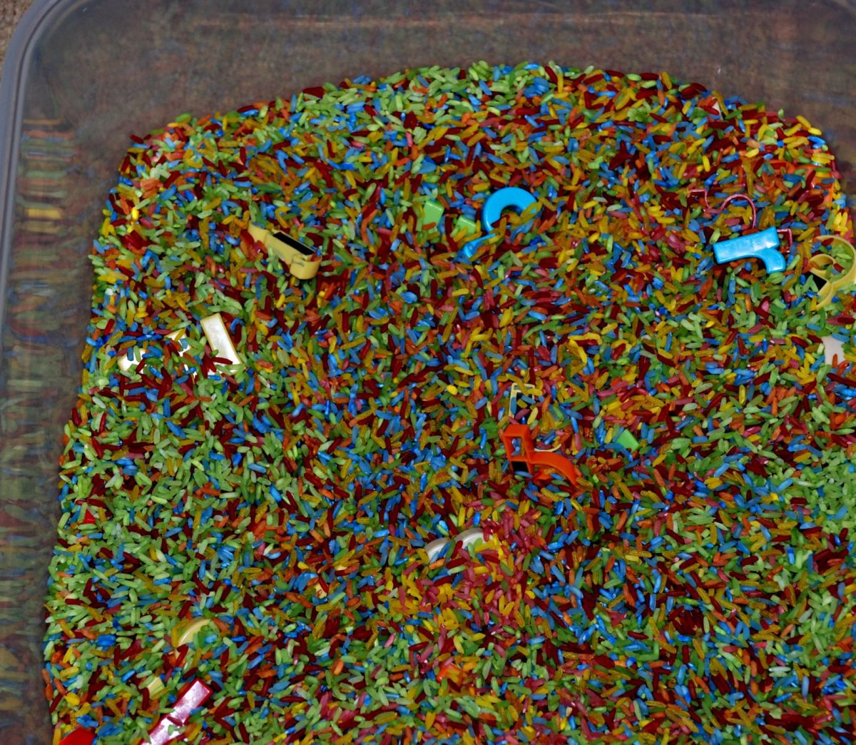 Rainbow Rice and some Read and reveal word cards | ofamily learning ...