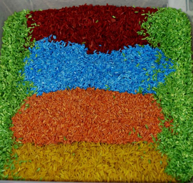 Rainbow Rice and some Read and reveal word cards | ofamily learning ...