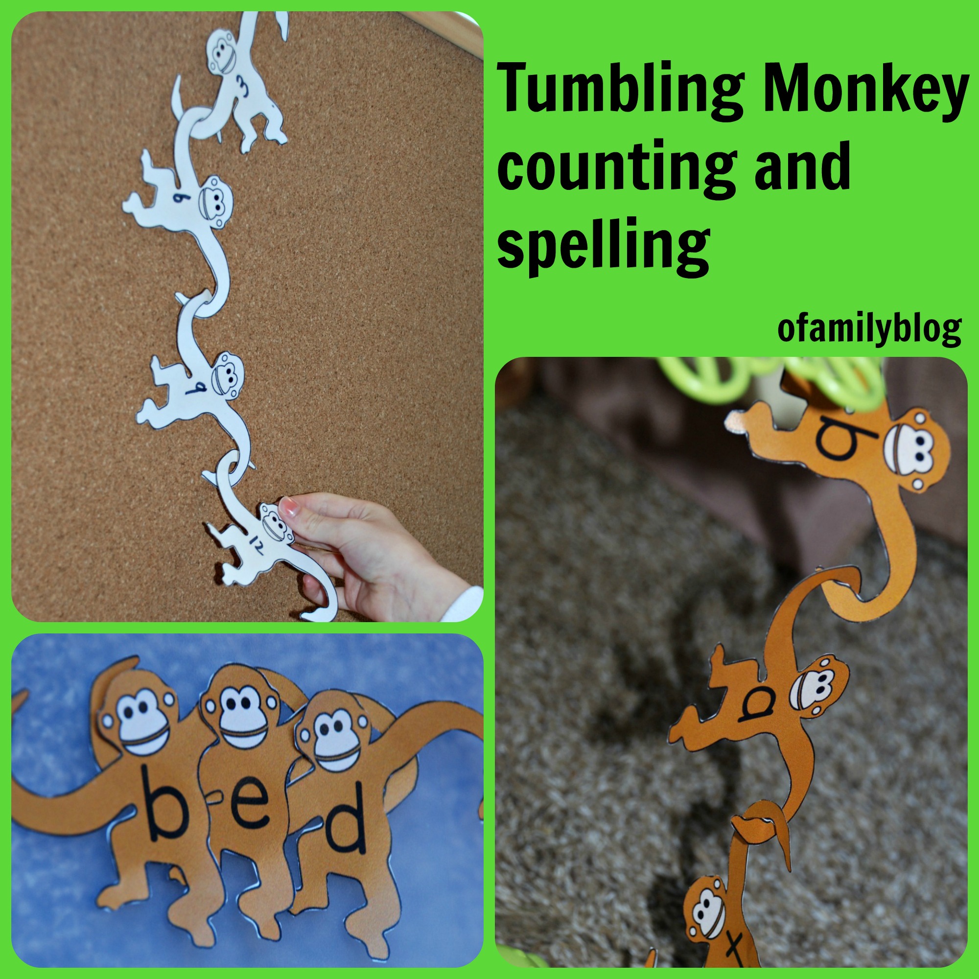 Tumbling monkey fun | ofamily learning together