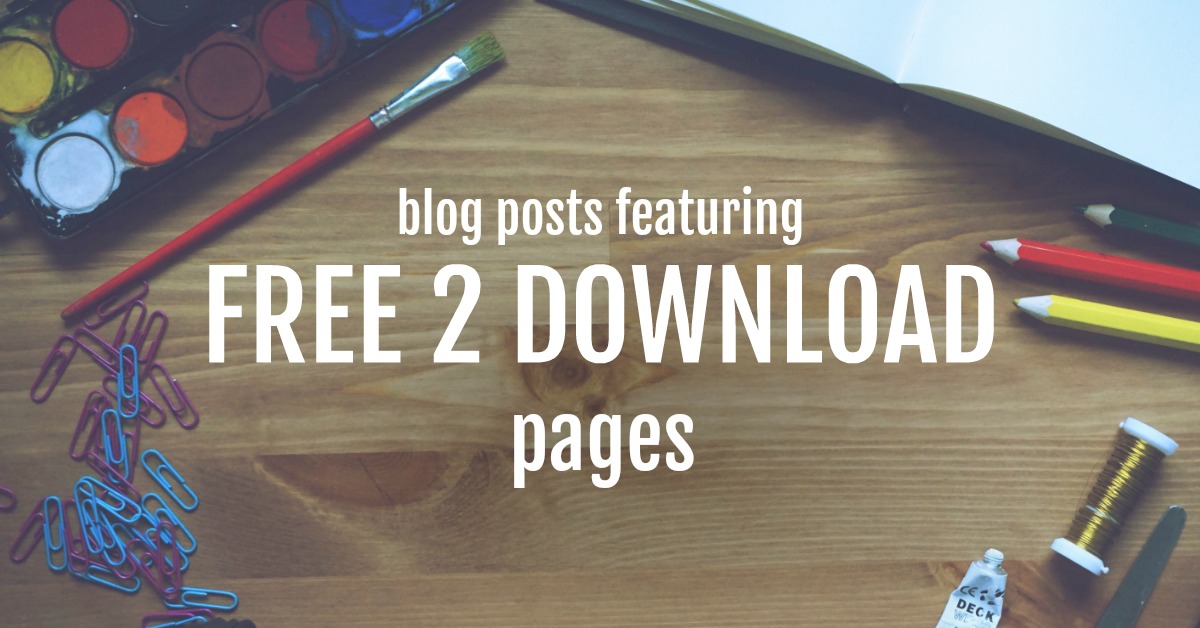 Free Printouts we have used | ofamily learning together