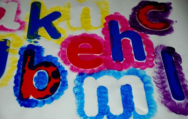 Letter stencils | ofamily learning together