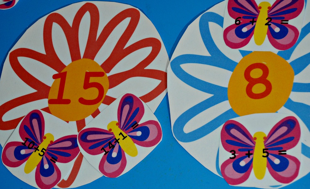 Butterfly and flower maths activity from Twinkl | ofamily learning together