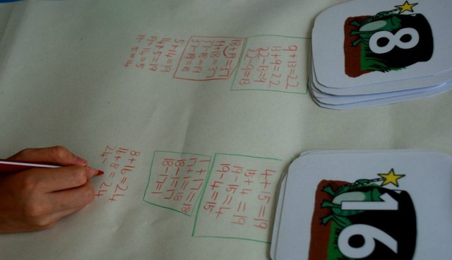 Maths Practice with random sums | ofamily learning together