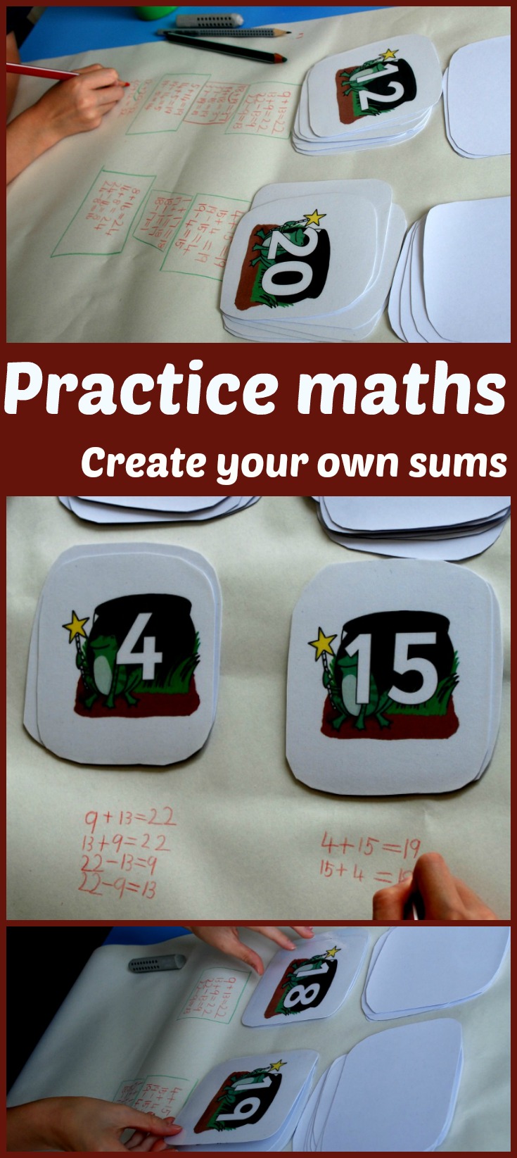 Maths Practice with random sums | ofamily learning together