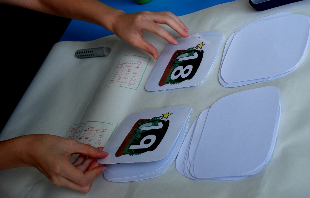 Maths Practice with random sums | ofamily learning together