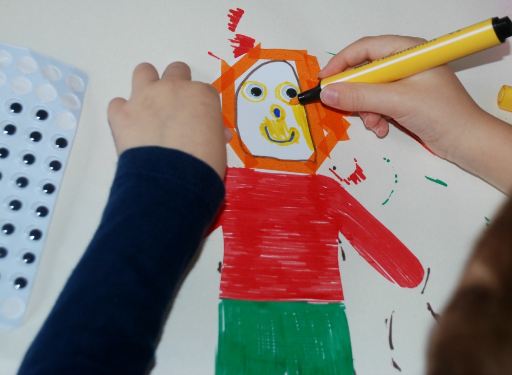 Easy Template Art Activity | ofamily learning together