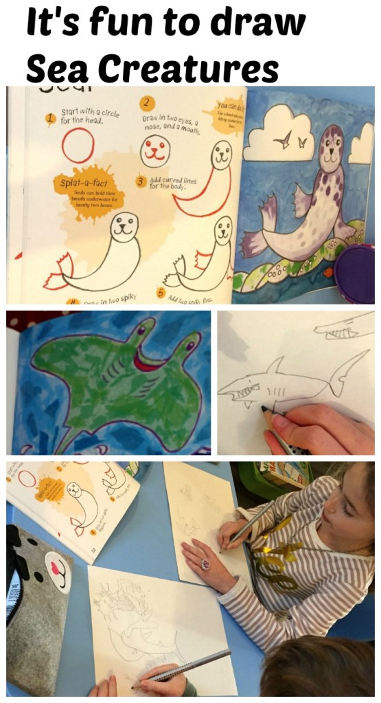 It’s Fun to draw Sea Creatures | ofamily learning together