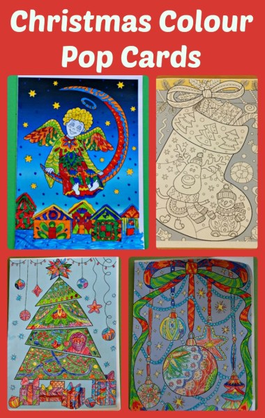 Colour Pop Christmas Cards | ofamily learning together