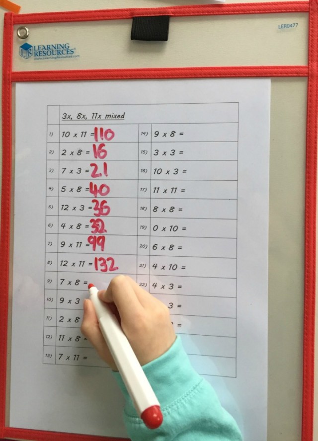 Home-made times table pages | ofamily learning together