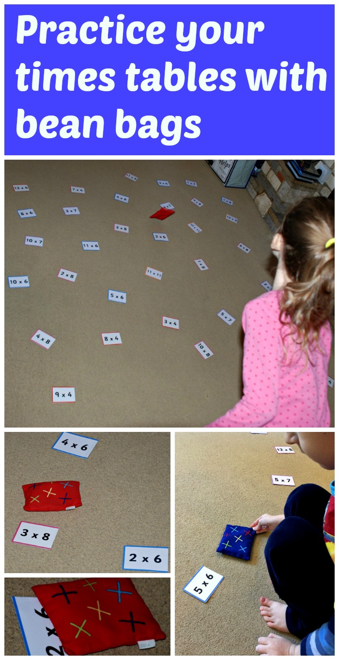 Bean Bag, times table practice fun | ofamily learning together