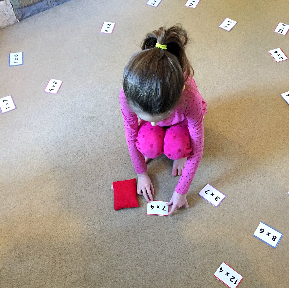 Bean Bag, times table practice fun | ofamily learning together
