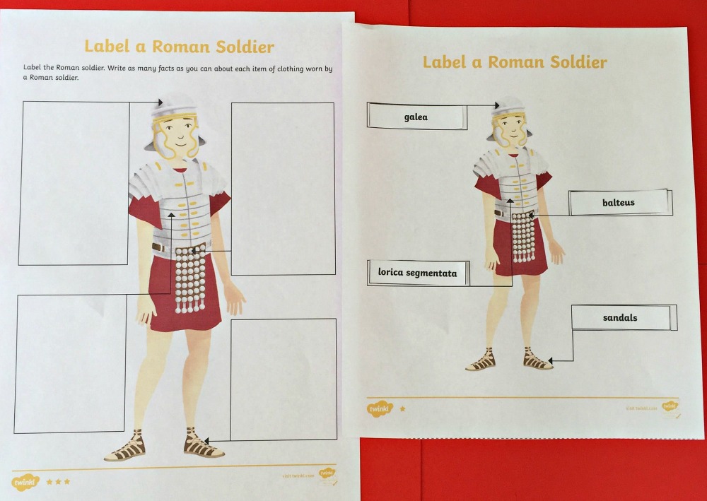 Animated clip of a Roman Soldier by Twinkl | ofamily learning together