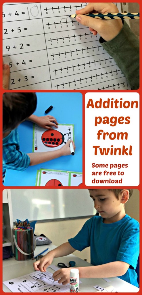 Addition pages from Twinkl | ofamily learning together
