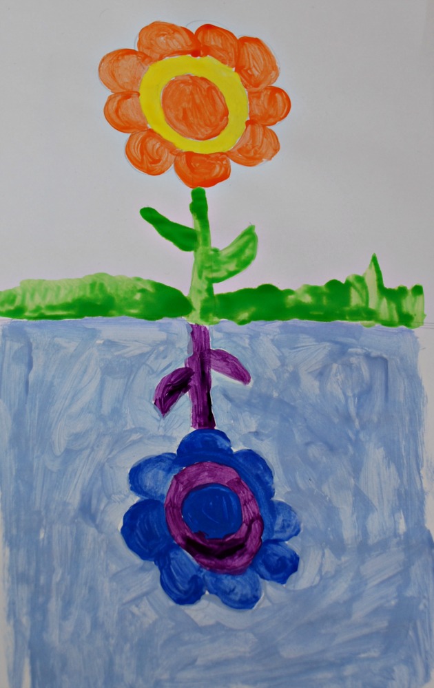 Complementary Colour Paintings for kids | ofamily learning together