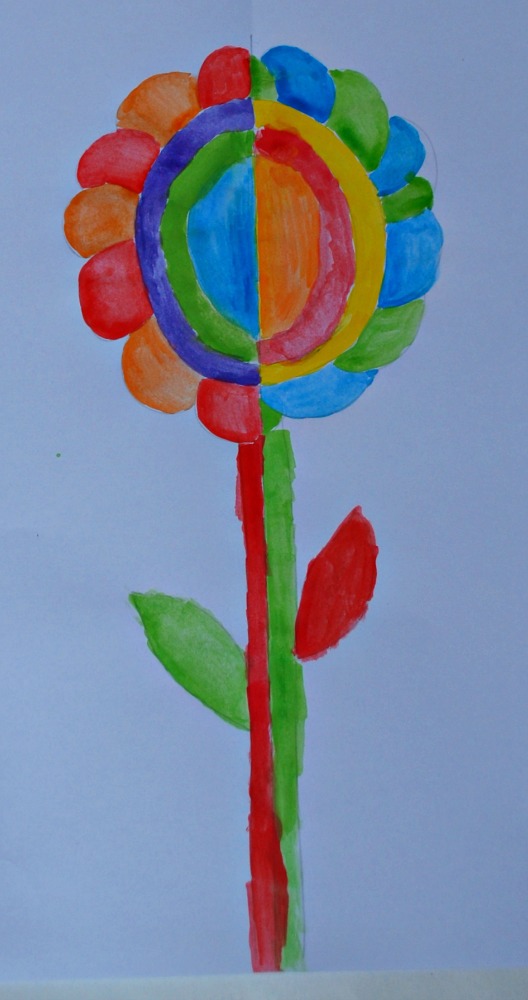 Complementary Colour Paintings for kids | ofamily learning together