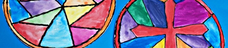 Stained glass window paintings for children | ofamily learning together