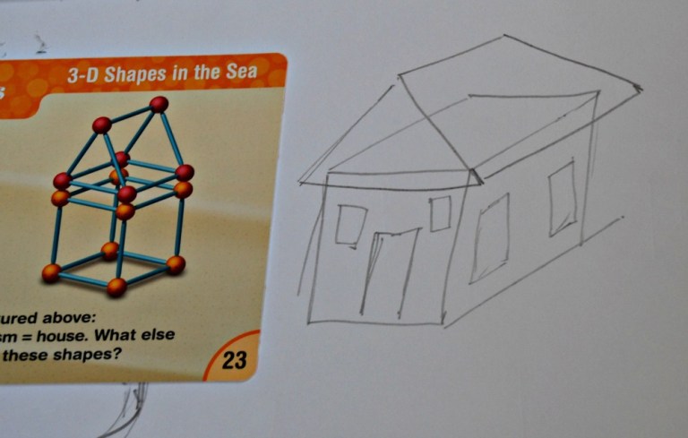 Extending our 3D shape activities into drawing | ofamily learning together