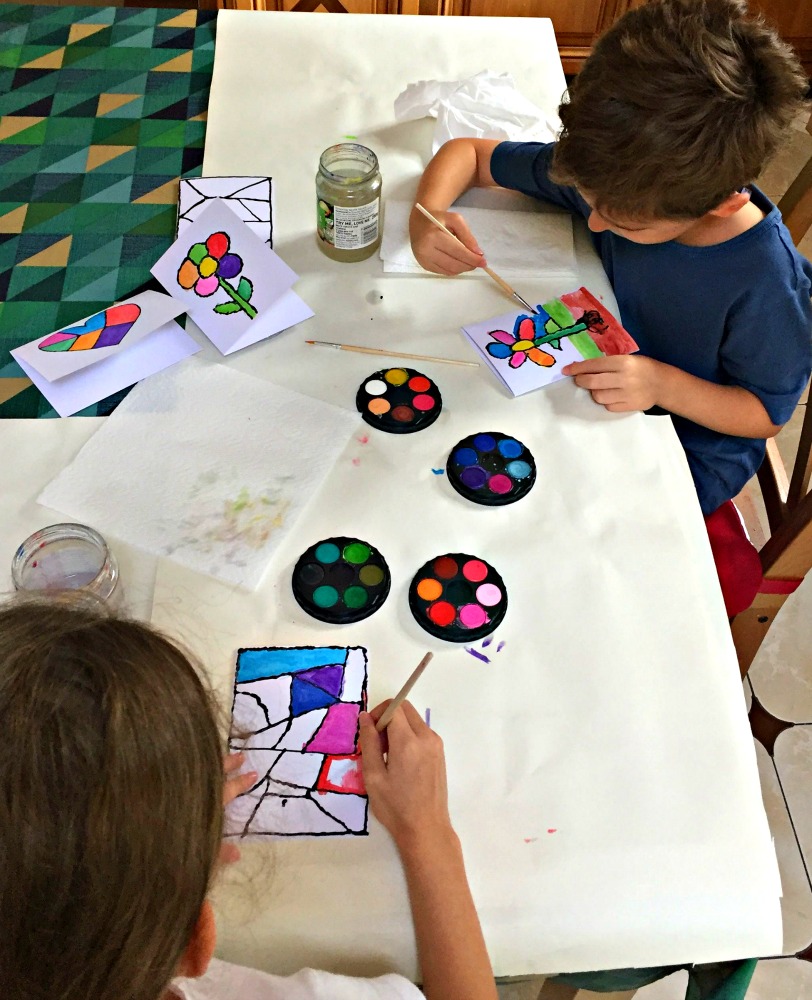 Birthday Cards with Dimensional Paint | ofamily learning together