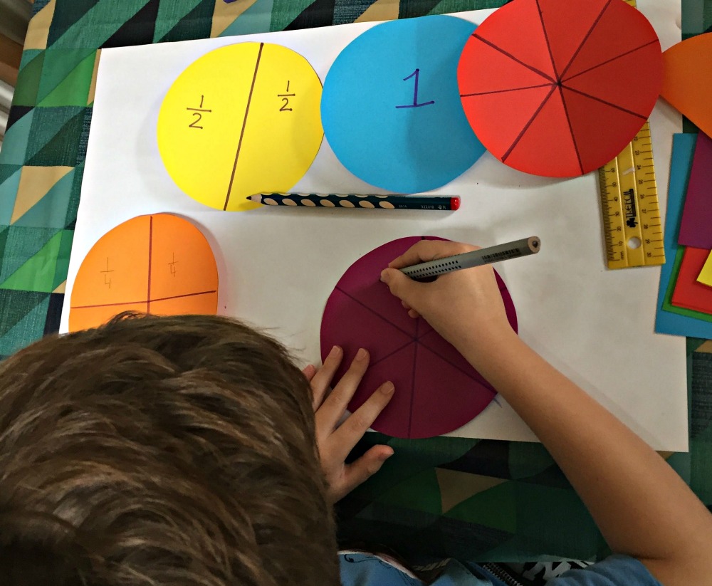 Fraction shapes | ofamily learning together