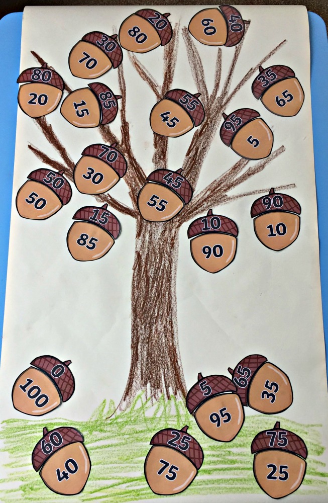 Acorn Number Bond Tree | ofamily learning together