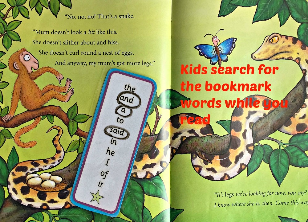 High Frequency Word Bookmark game | ofamily learning together