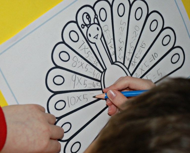 Peacock Times Table | ofamily learning together
