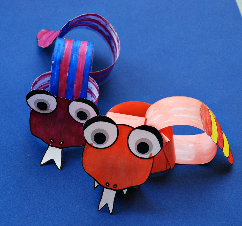 Snake Paper Chain from Twinkl | ofamily learning together