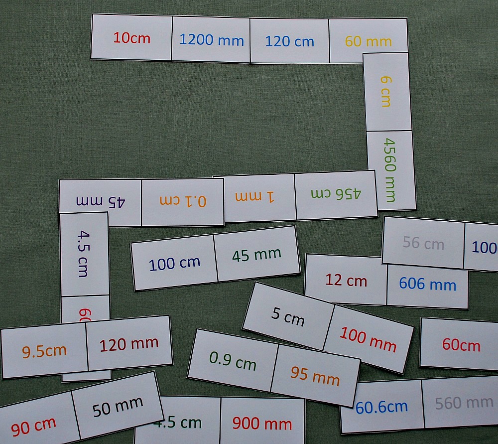 Free Measurement Dominoes | ofamily learning together