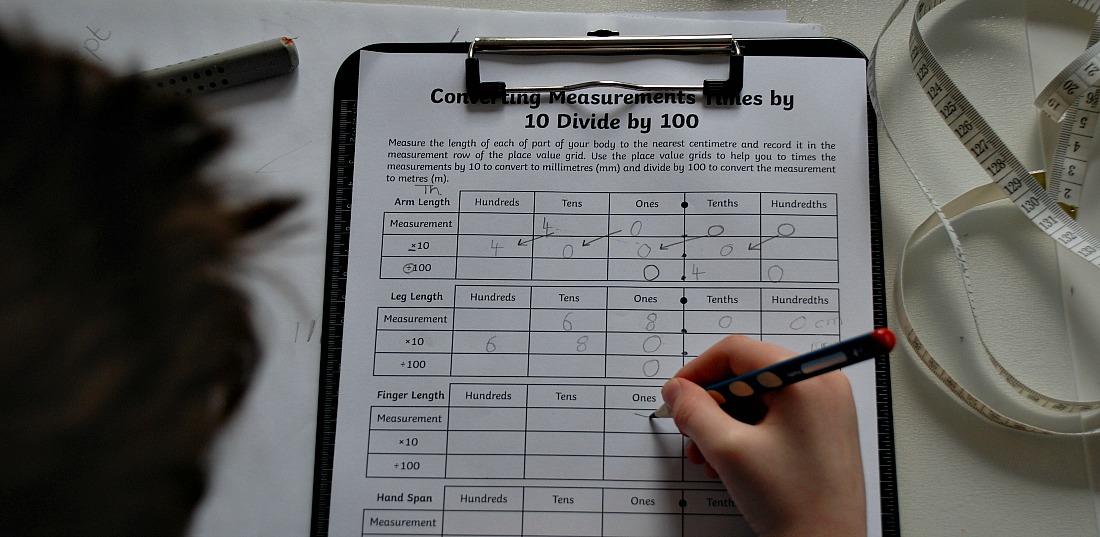 Converting Body Measurement Worksheet | ofamily learning together