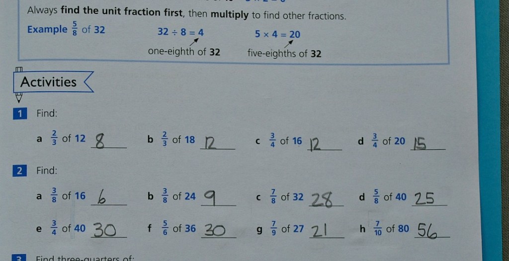 Understanding Maths Series. Fraction Workbook | ofamily learning together
