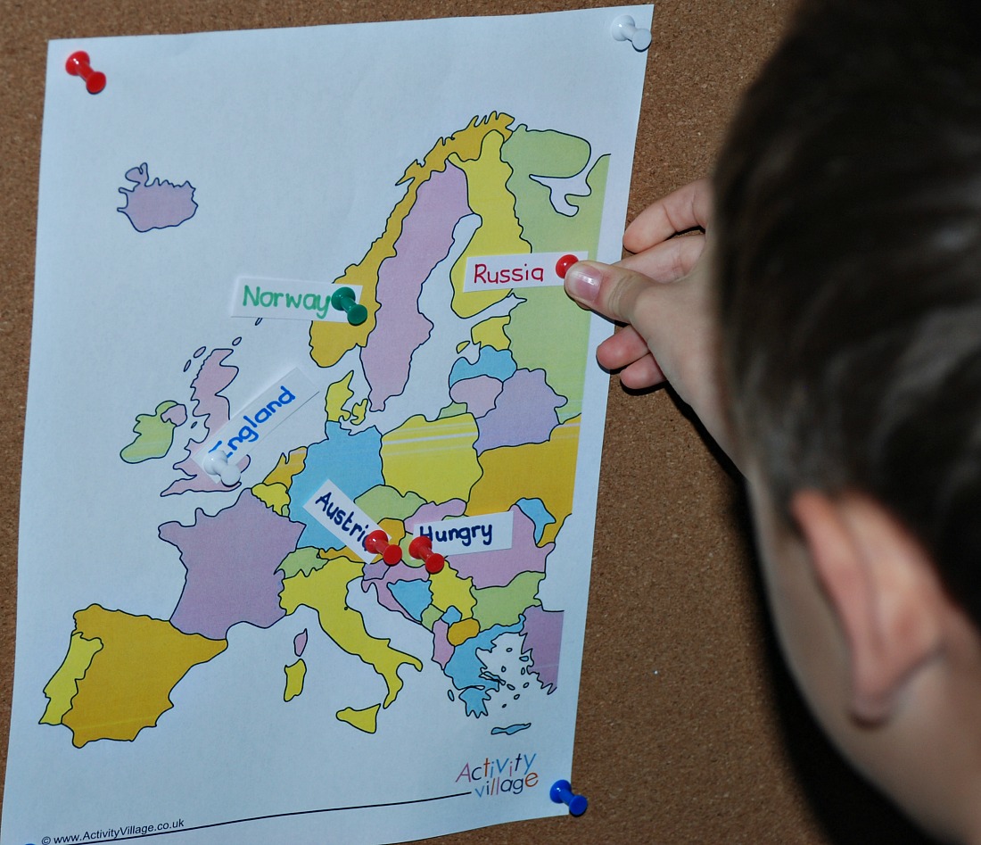 Physical Map Activity Europe Map Labeling Map