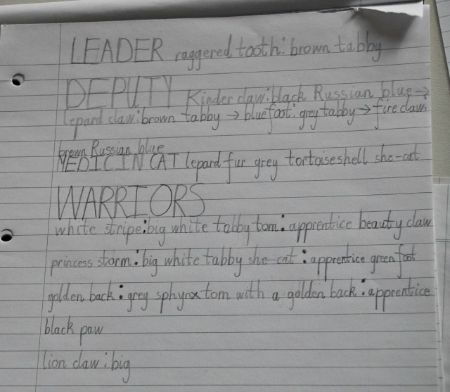 Warrior Cats | ofamily learning together