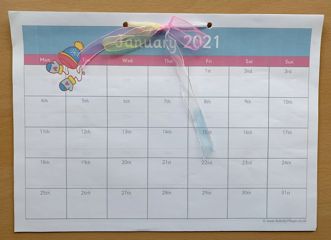 2021 Calendar Pages | ofamily learning together