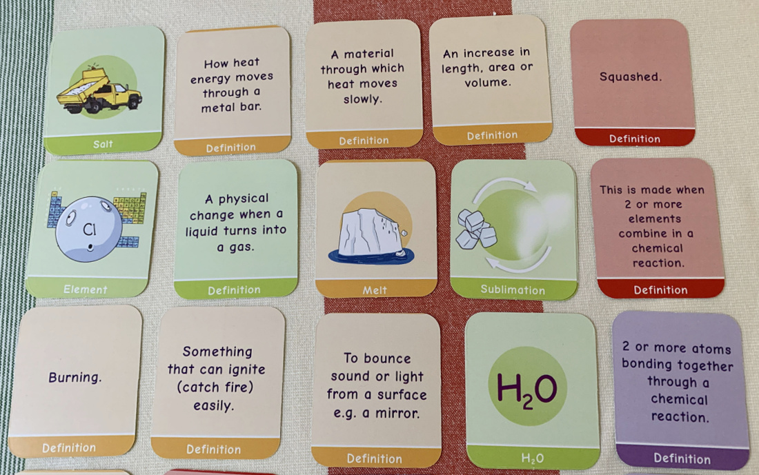 Chemistry Matching Pairs game | ofamily learning together