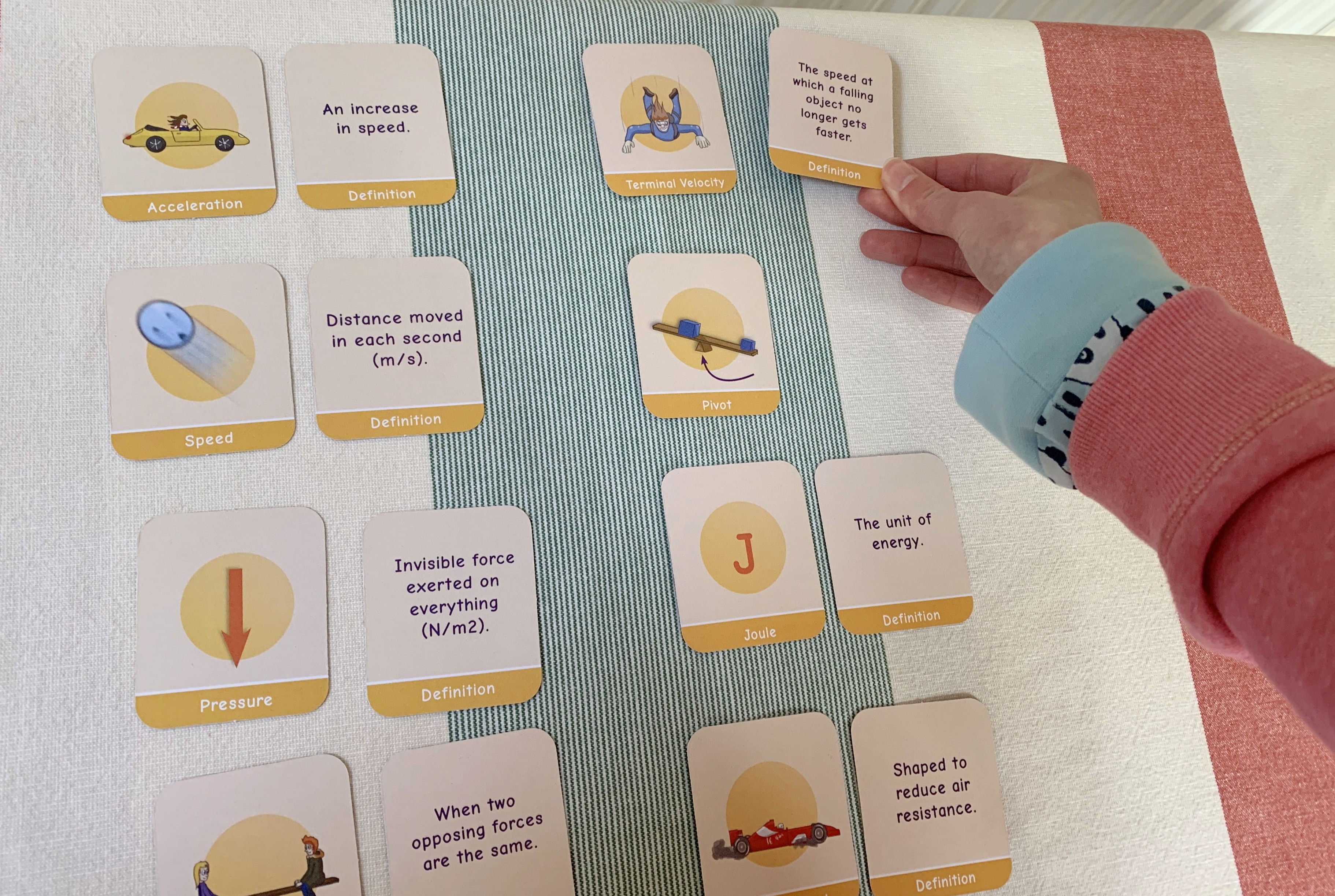 Physics Matching Pairs Game | ofamily learning together