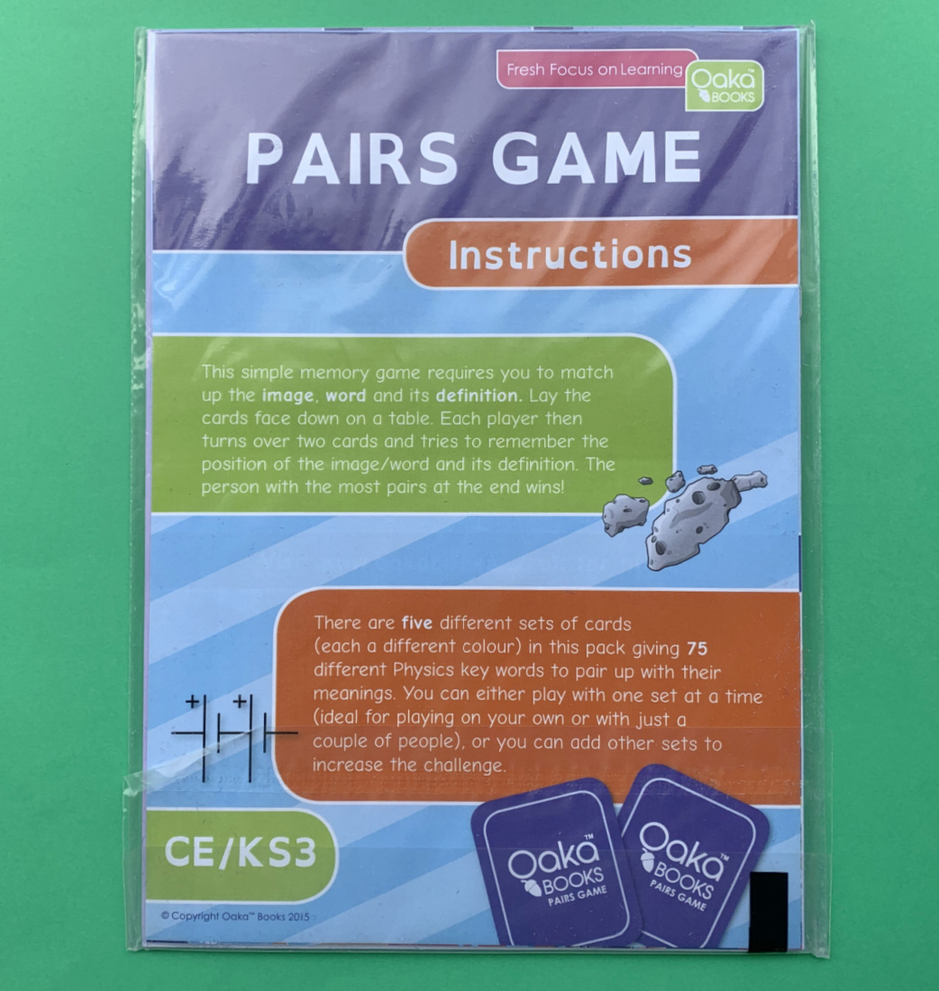 Physics Matching Pairs Game | ofamily learning together