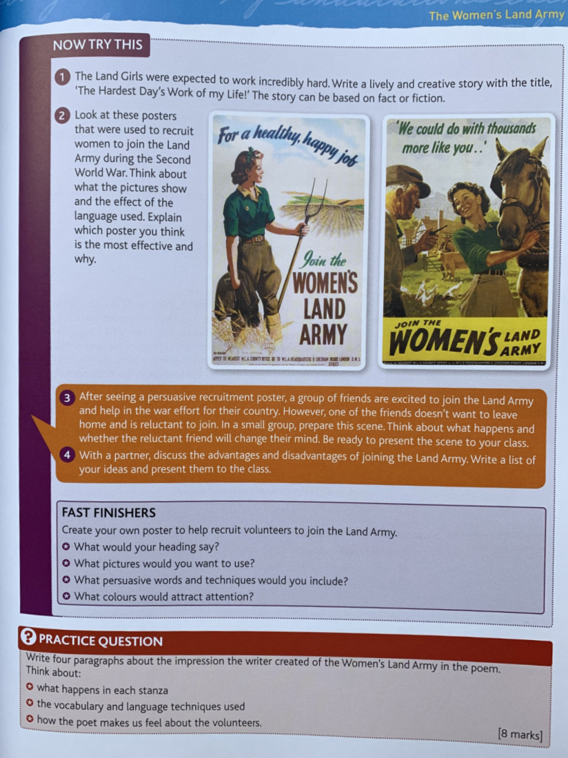 KS3 English Resource. War Anthology | ofamily learning together