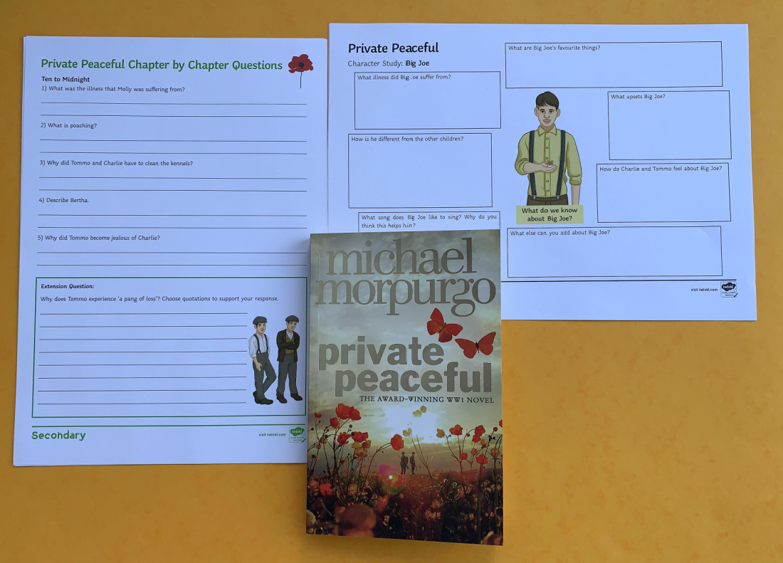 Private Peaceful. World War One Literature. | ofamily learning together