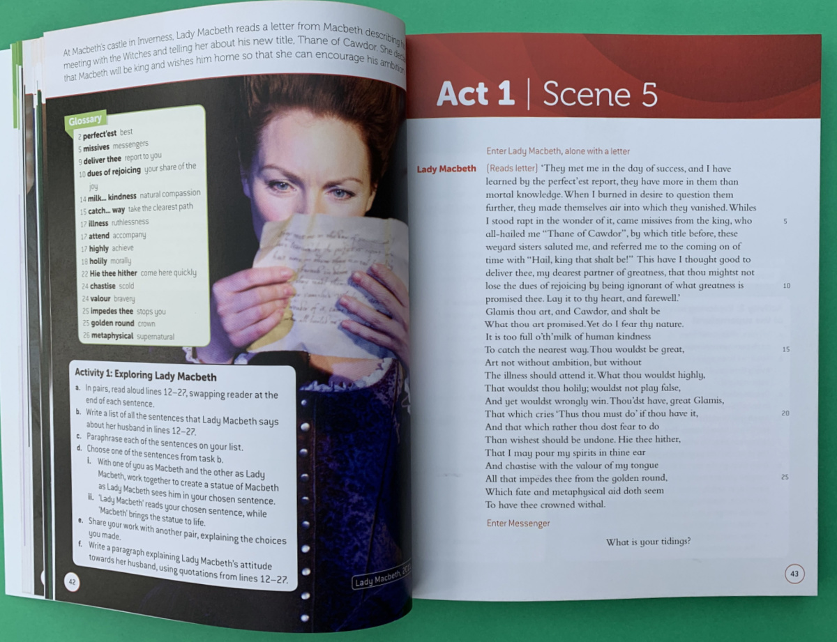 A Macbeth book perfect for home learning | ofamily learning together