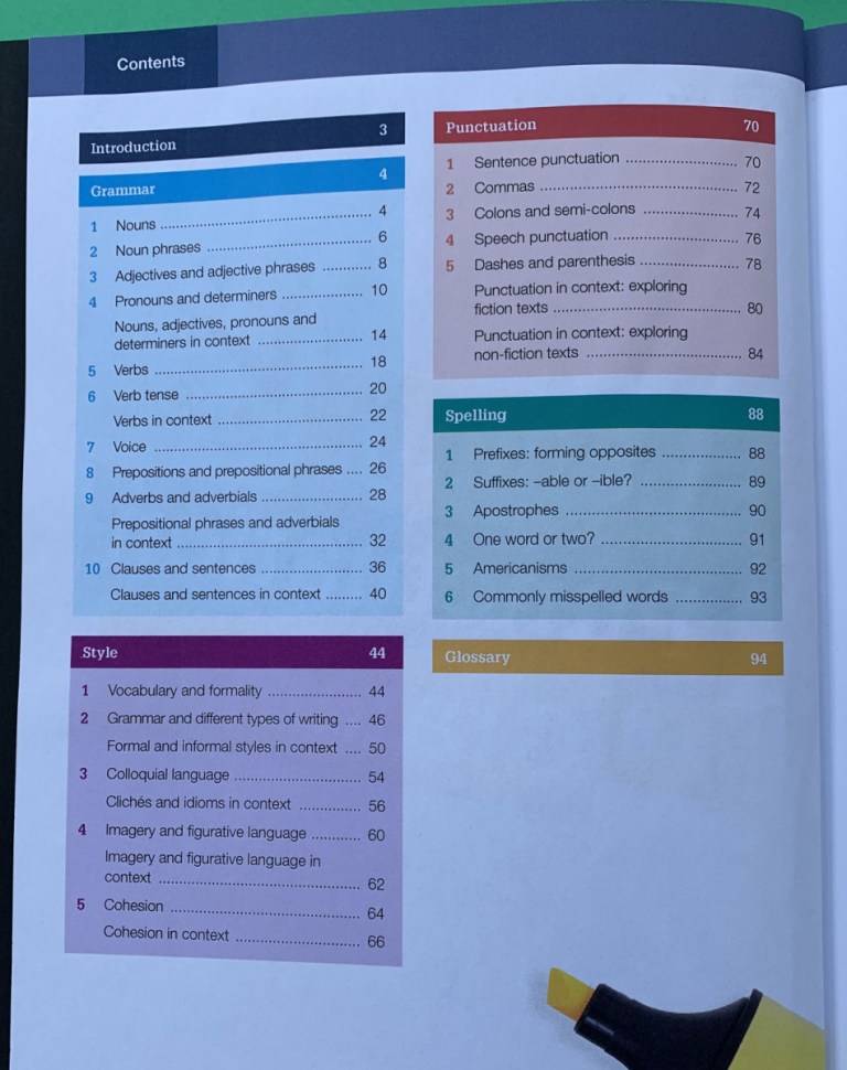 Spelling, Punctuation and Grammar workbook for Year 9 | ofamily ...
