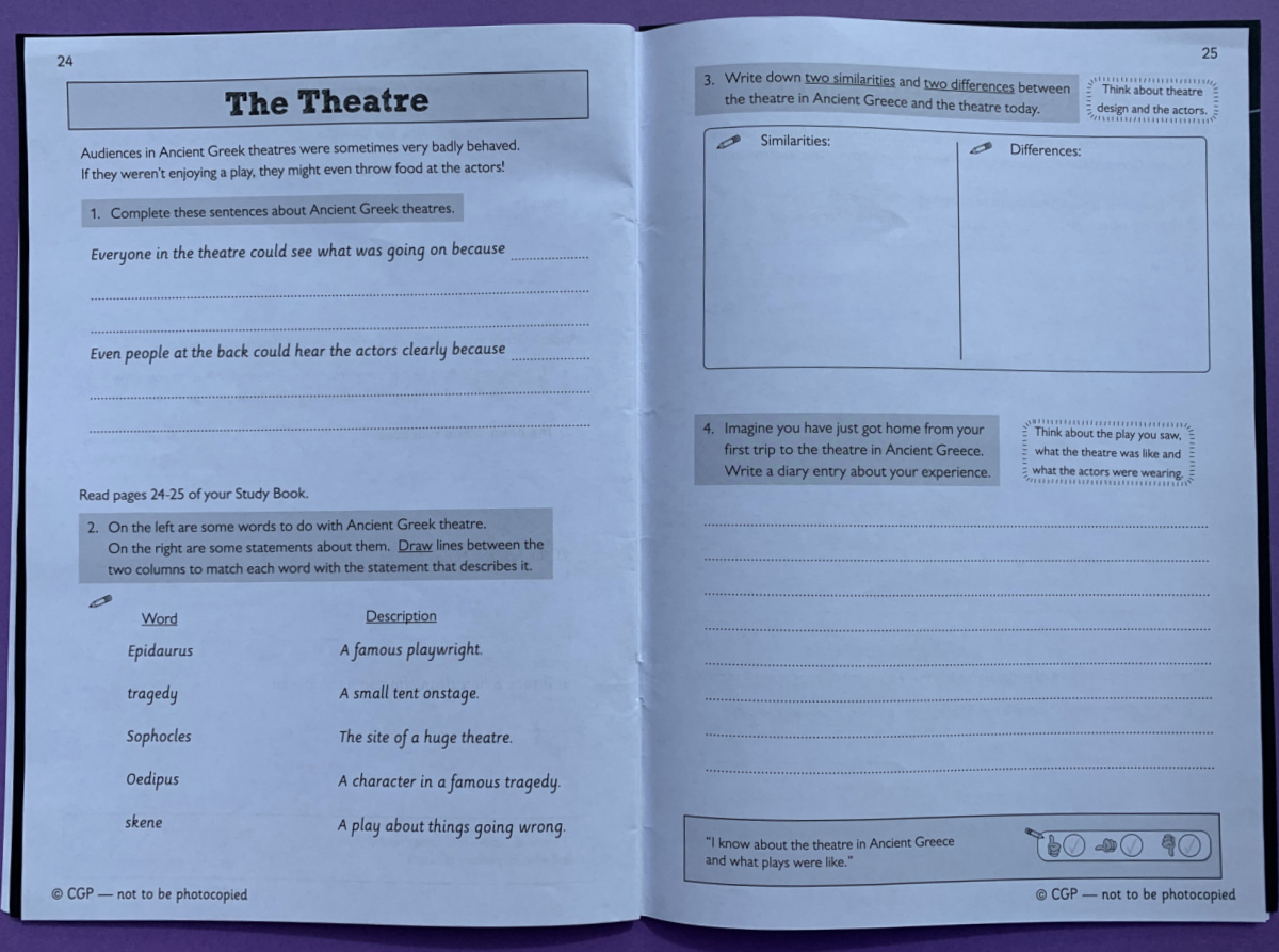 KS2 Ancient Greece Study book and Activity Book | ofamily learning together