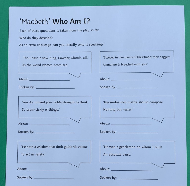 Macbeth GCSE Lesson Unit from Twinkl | ofamily learning together