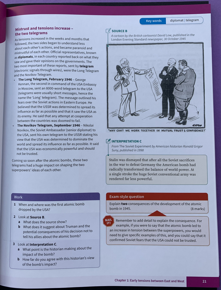 Superpower relations and the Cold War 1941-1991 textbook for GCSE ...