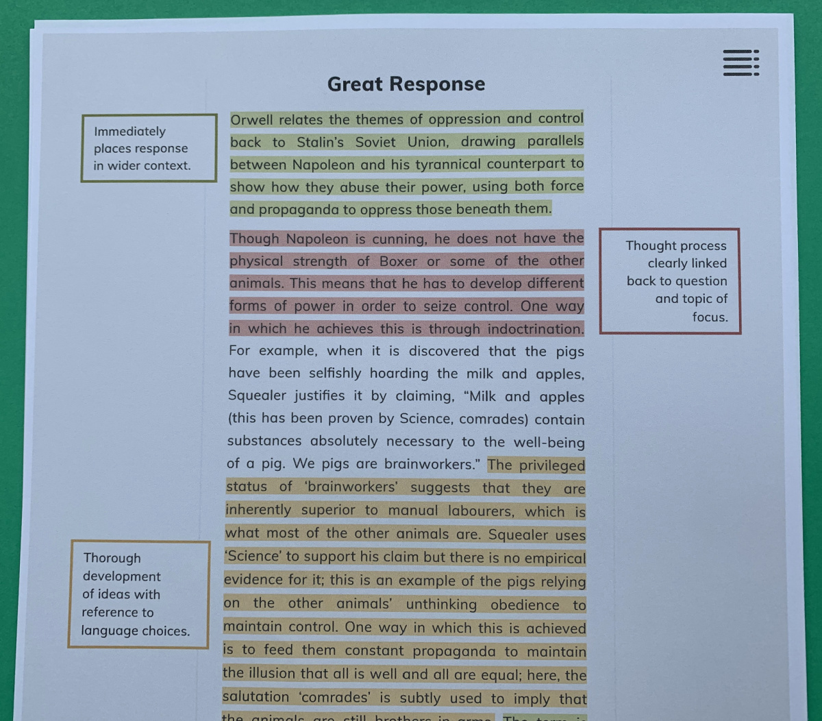 GCSE Animal Farm Revision Guide from Twinkl | ofamily learning together