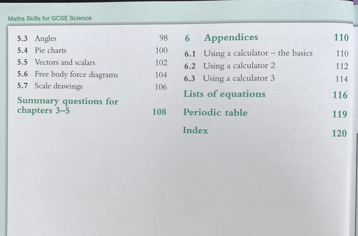 Maths Skills for GCSE Science Book | ofamily learning together