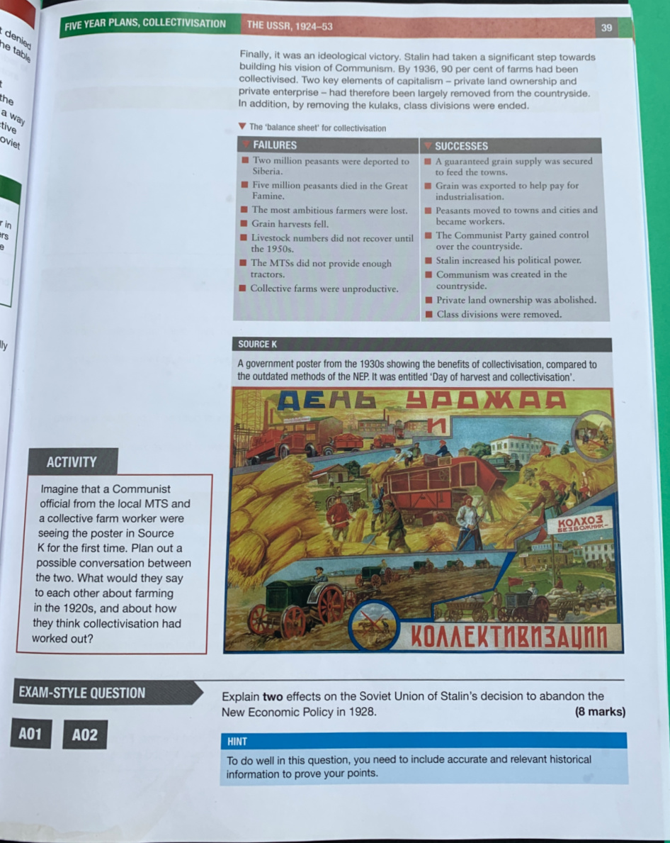 IGCSE History – Dictatorship and Conflict in the USSR | ofamily ...